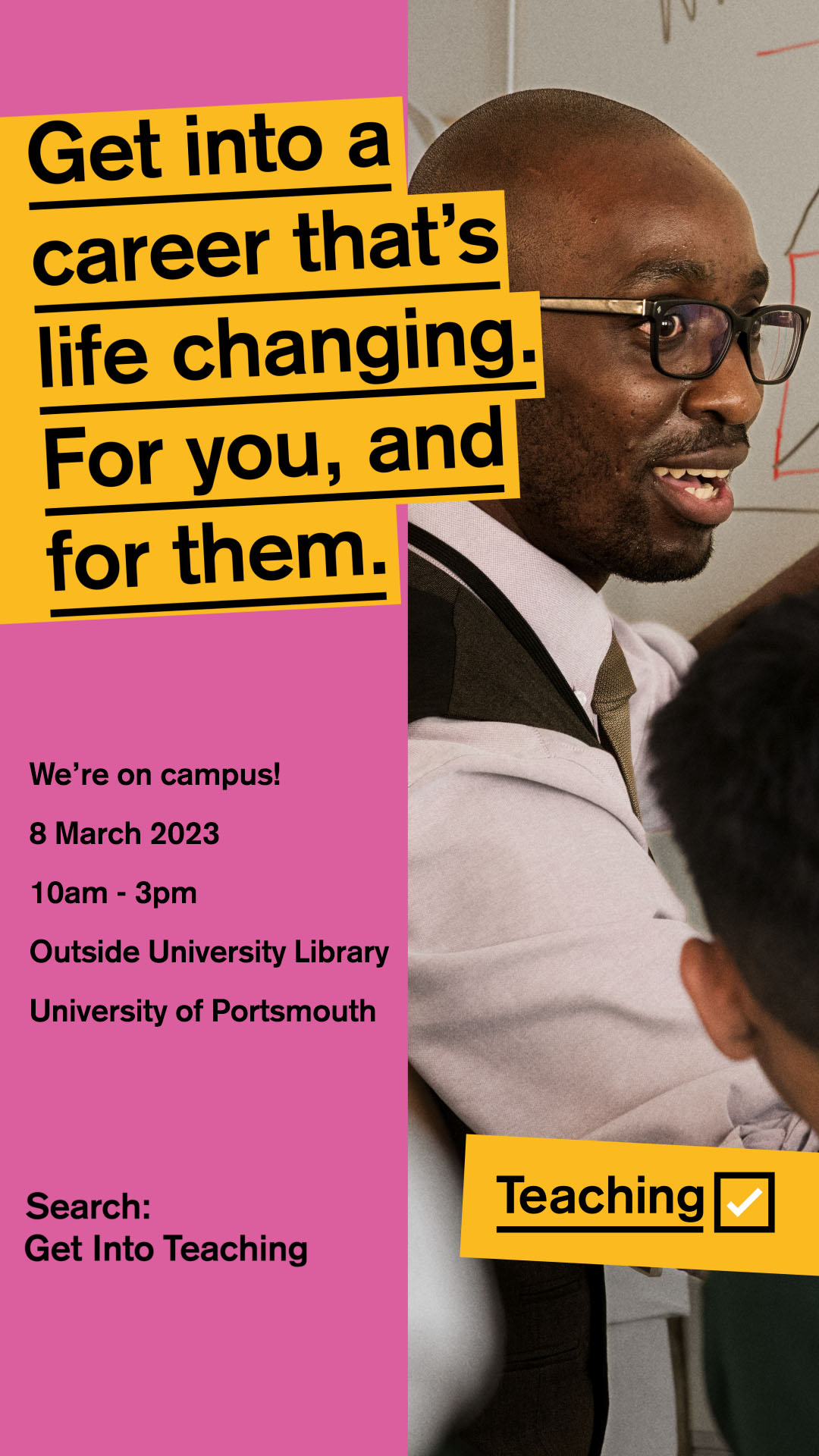 Employer on Campus - Train To Teach | MyPort for Students - University ...